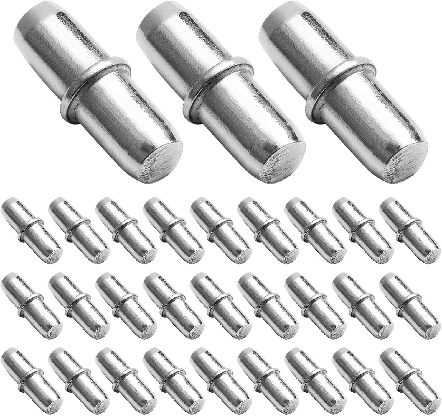 30pcs Shelf Support Pegs 5x16mm Metal Shelf Pegs Nickel Plated Shelf ...