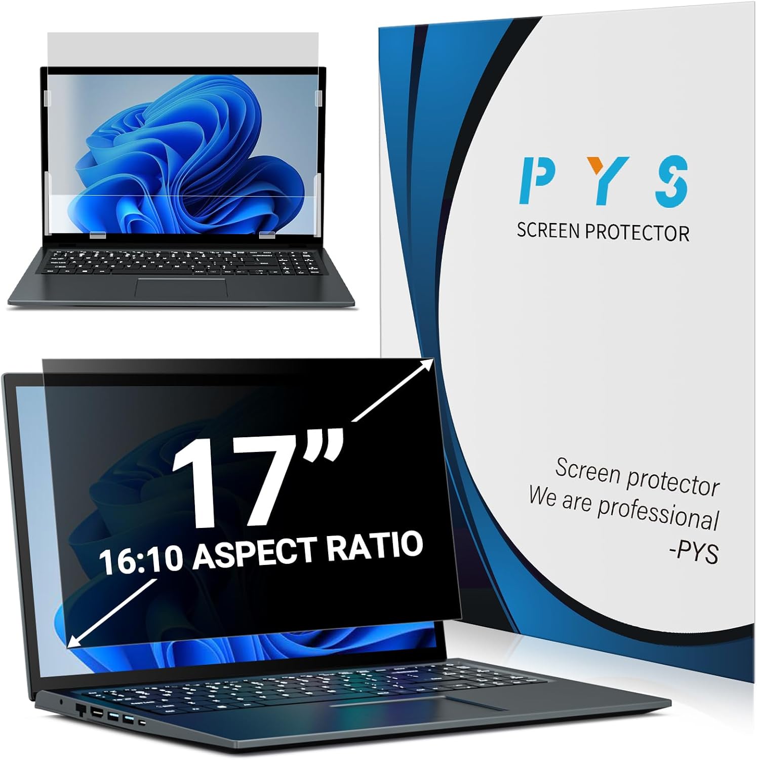 Amazon.com: PYS Laptop Privacy Screen Filters 17 Inch for Lenovo HP ...