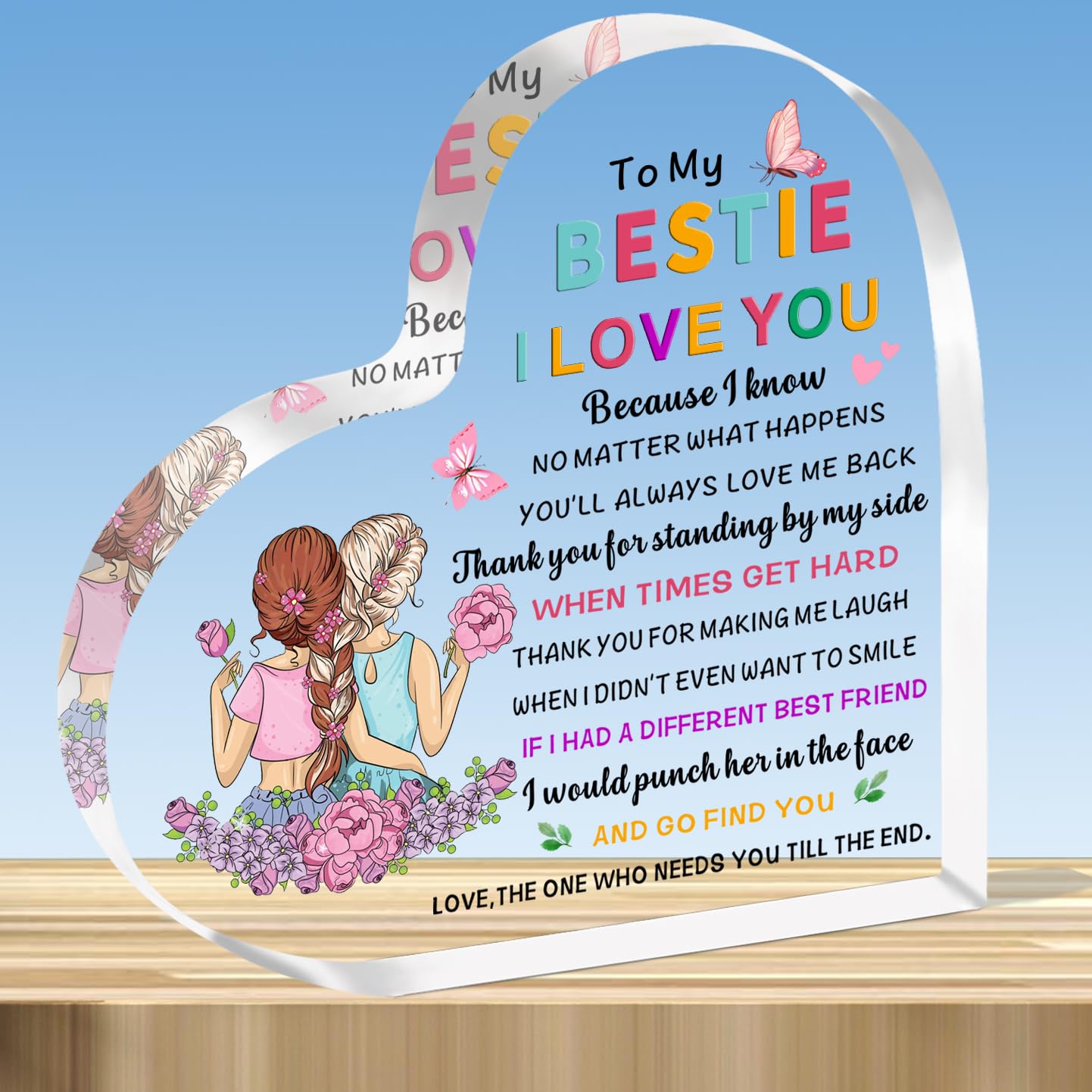 JMIMO Bestie Gifts Friendship Gifts for Women Best Friends Bestie ...