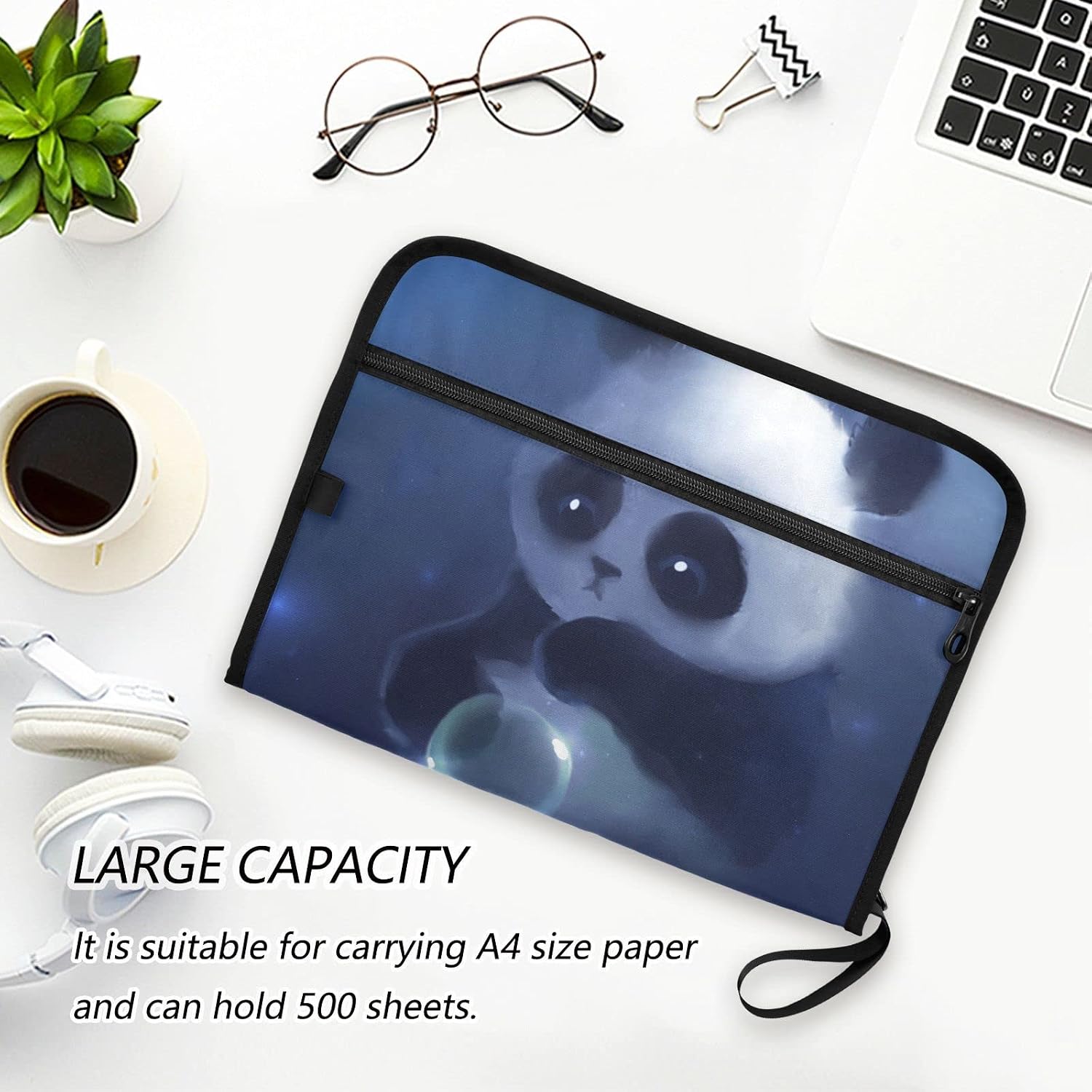 Panda Water Bubble Expanding File Folder for Documents A4 Letter Size ...
