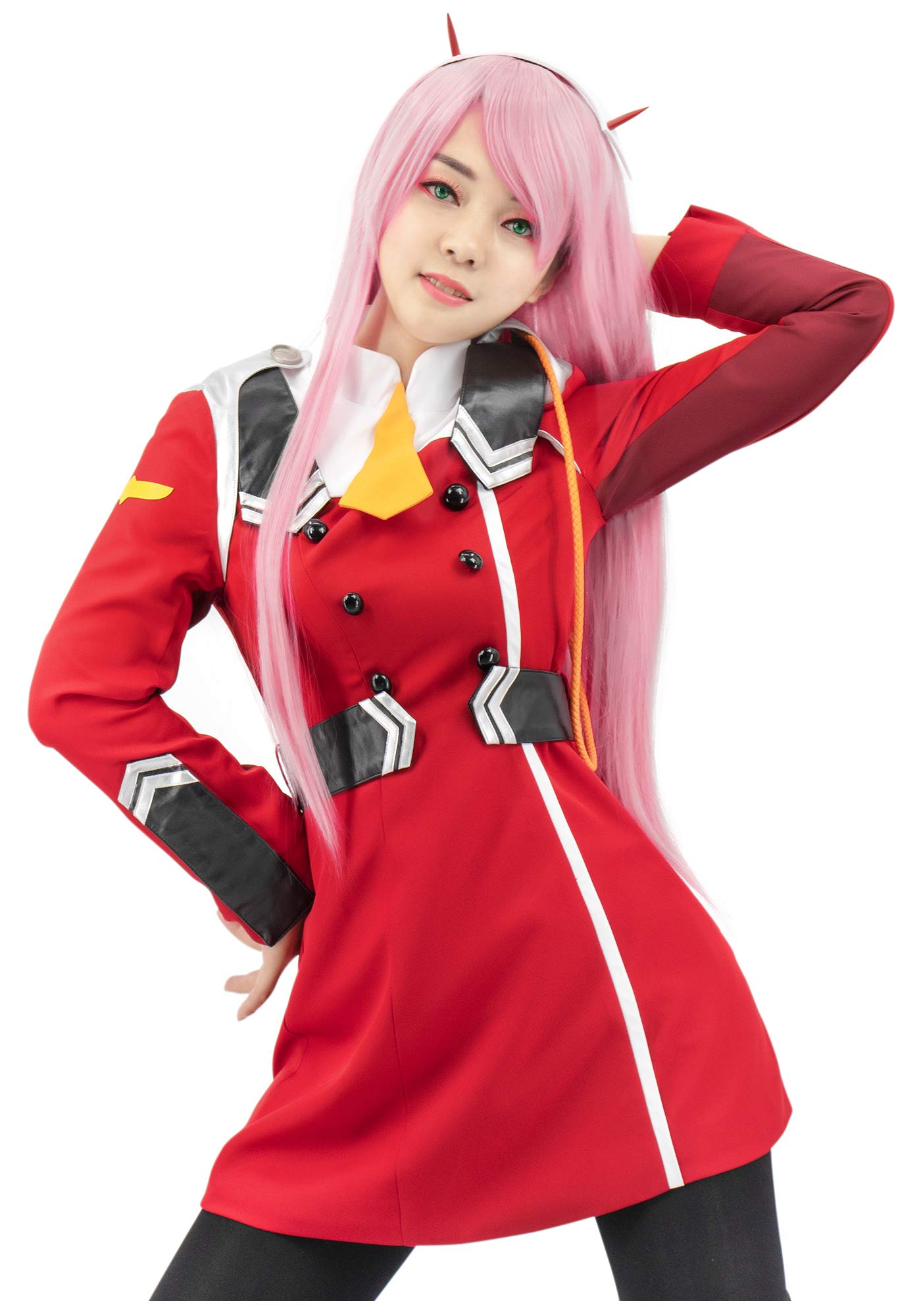 Buy C ZOFEK Women s US Size Zero Two Cosplay Costume Red Dress