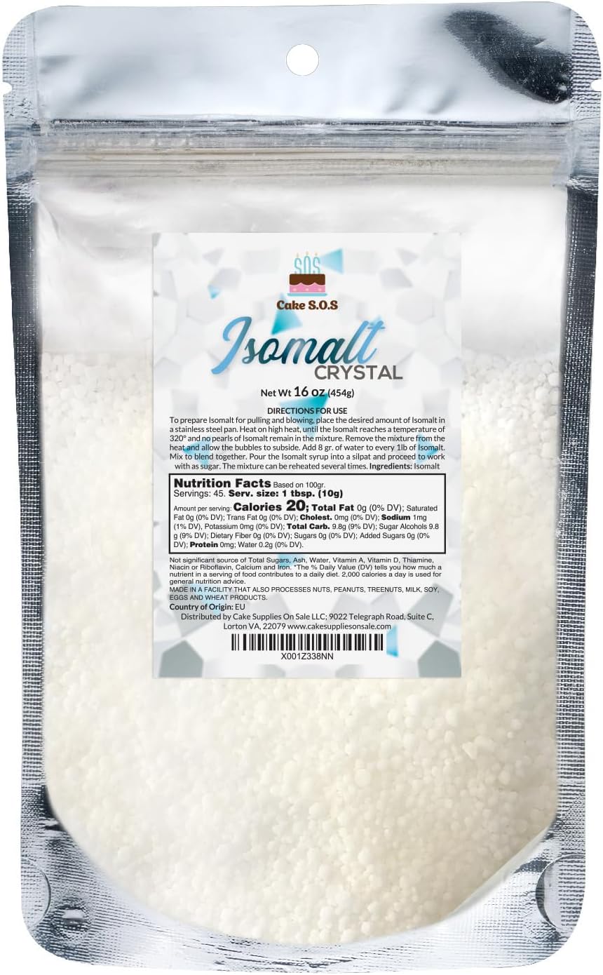 Amazon.com: Cake S.O.S. Isomalt Crystals 16 Ounces Bag : Grocery ...