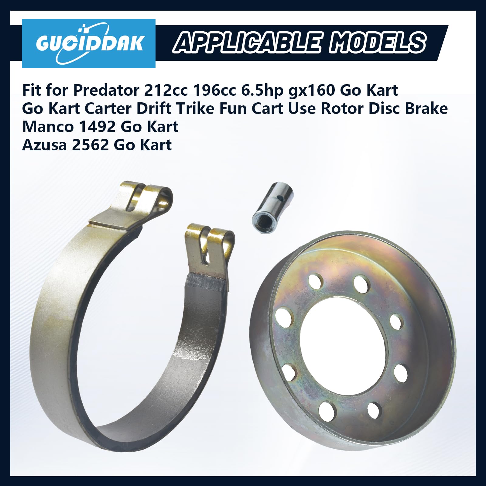 Yerf-Dog Manco Brake Parts 4-Inch Brake Band & Drum Kit For Go Karts ...