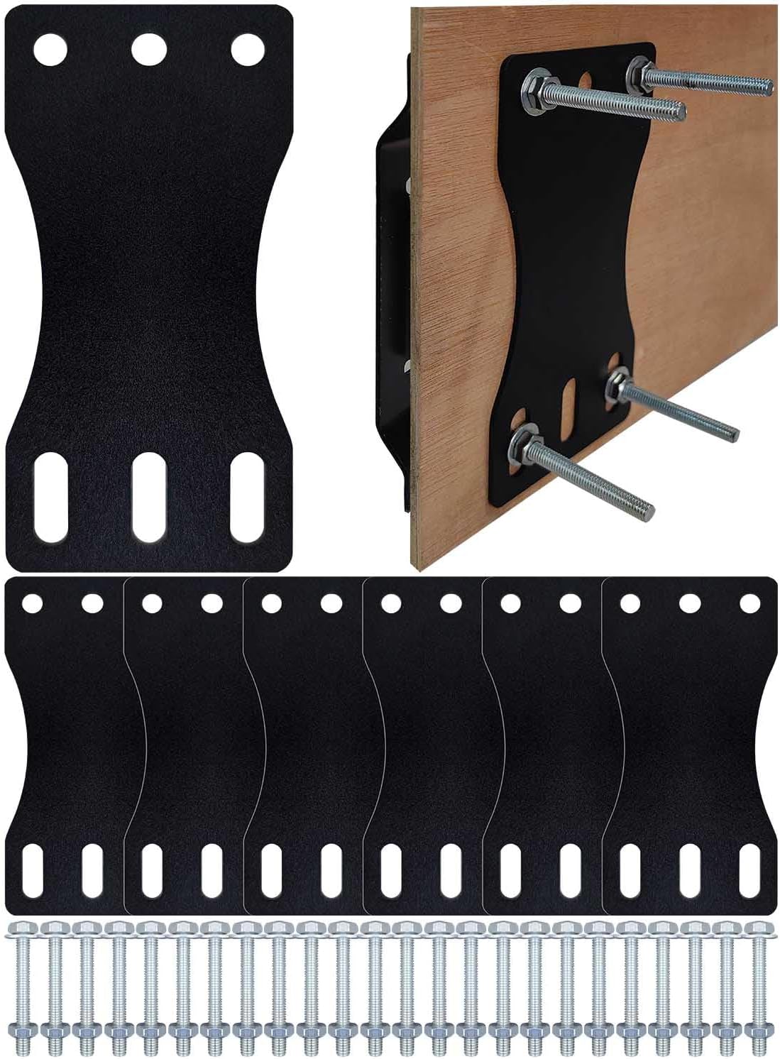 Amazon.com: 6 Pcs E-Track Rail Mounting Back Plate E Track Plate ...