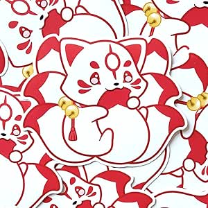 Amazon.com: Cute Kitsune munchimal Kawaii Folklore Fox Animal 8cm Gloss ...
