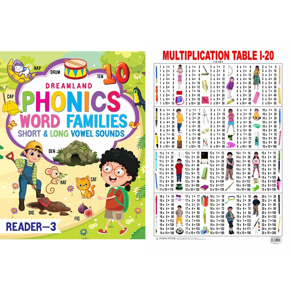 Buy Phonics Reader Book 3 for Children Age 3 -10 Years - Word Families ...