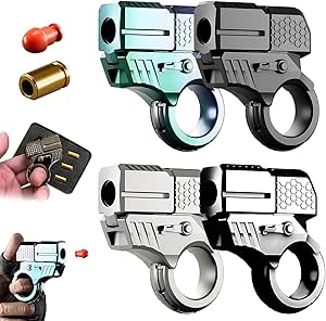 Amazon.com: Generic Metal Fidget Toys, Bullet-Launching Spinner, 4pc ...