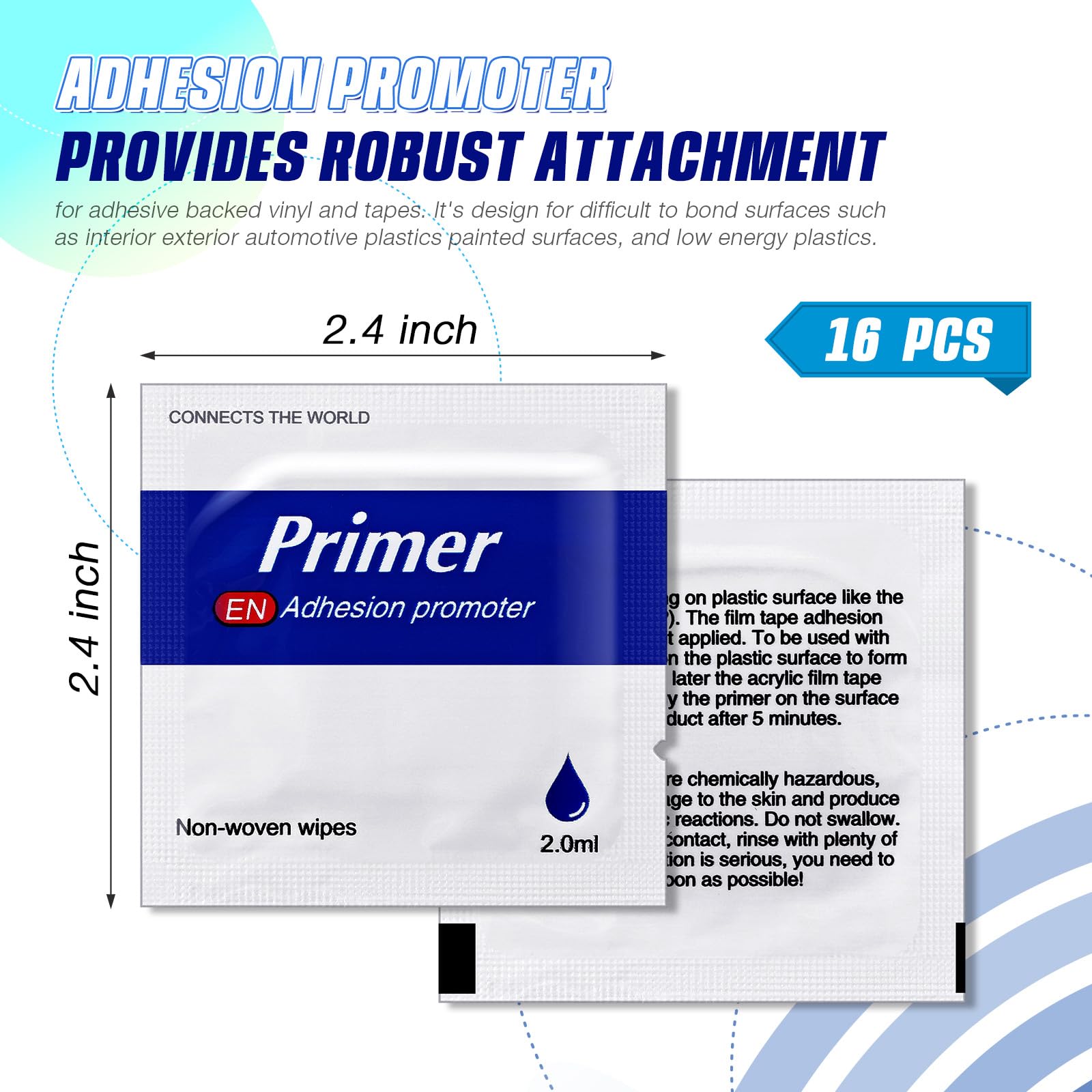 Snapklik.com : 16 Pcs Adhesion Promoter, High Performance Adhesion ...