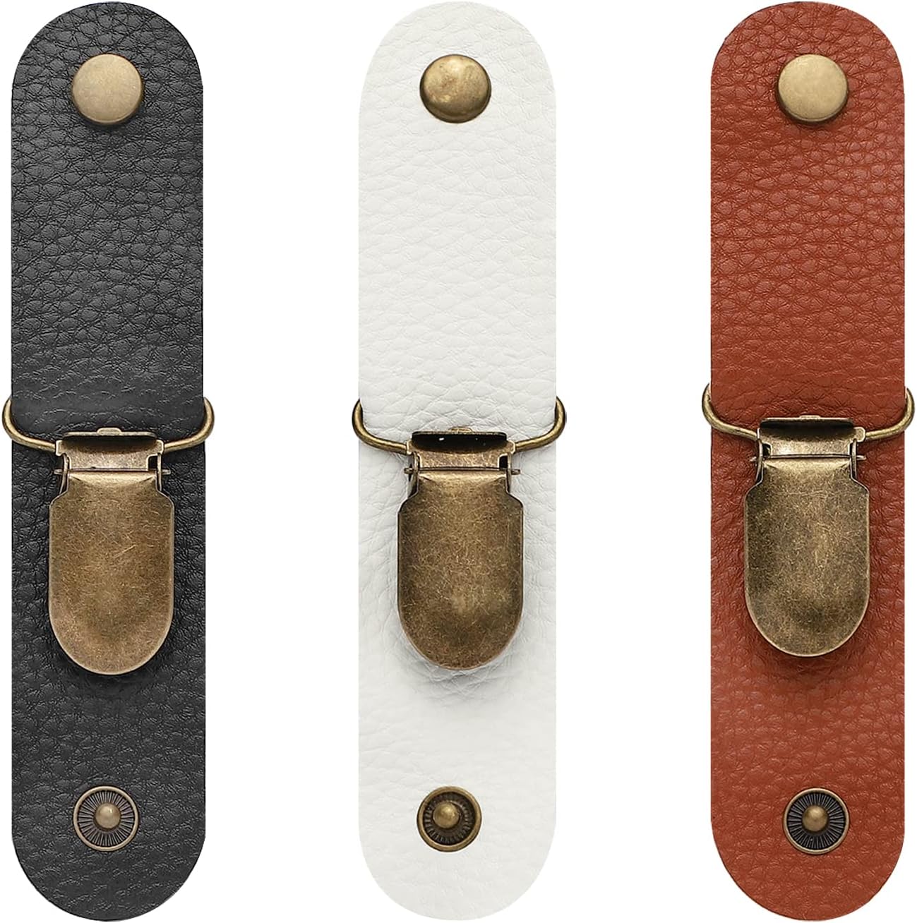 Amazon.com: NEWITIN 3 Pieces Hat Clip for Travel Leather Hat Clip for ...