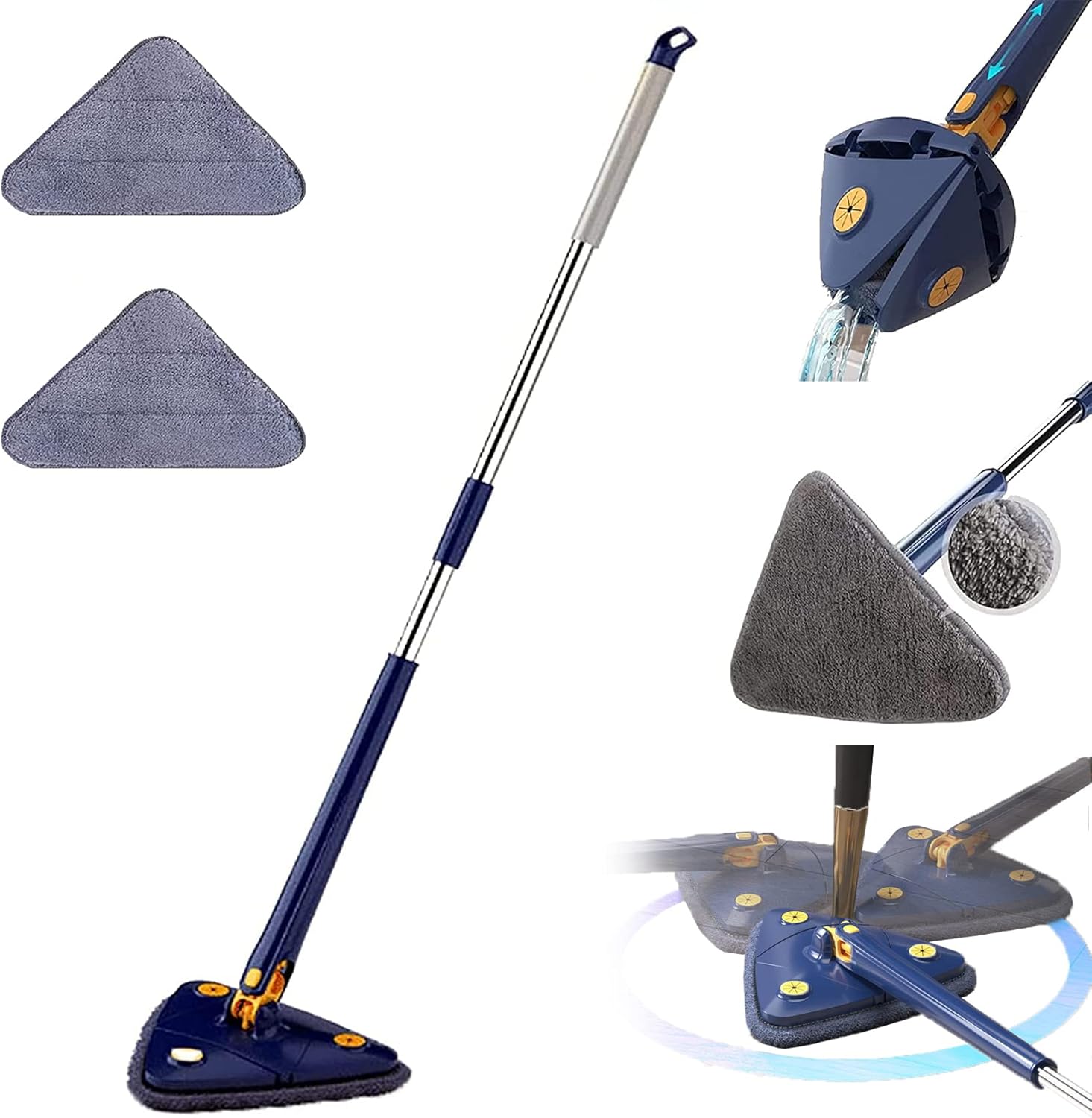 Amazon.com: 360° Rotatable Adjustable Cleaning Mop - 360 Degree ...