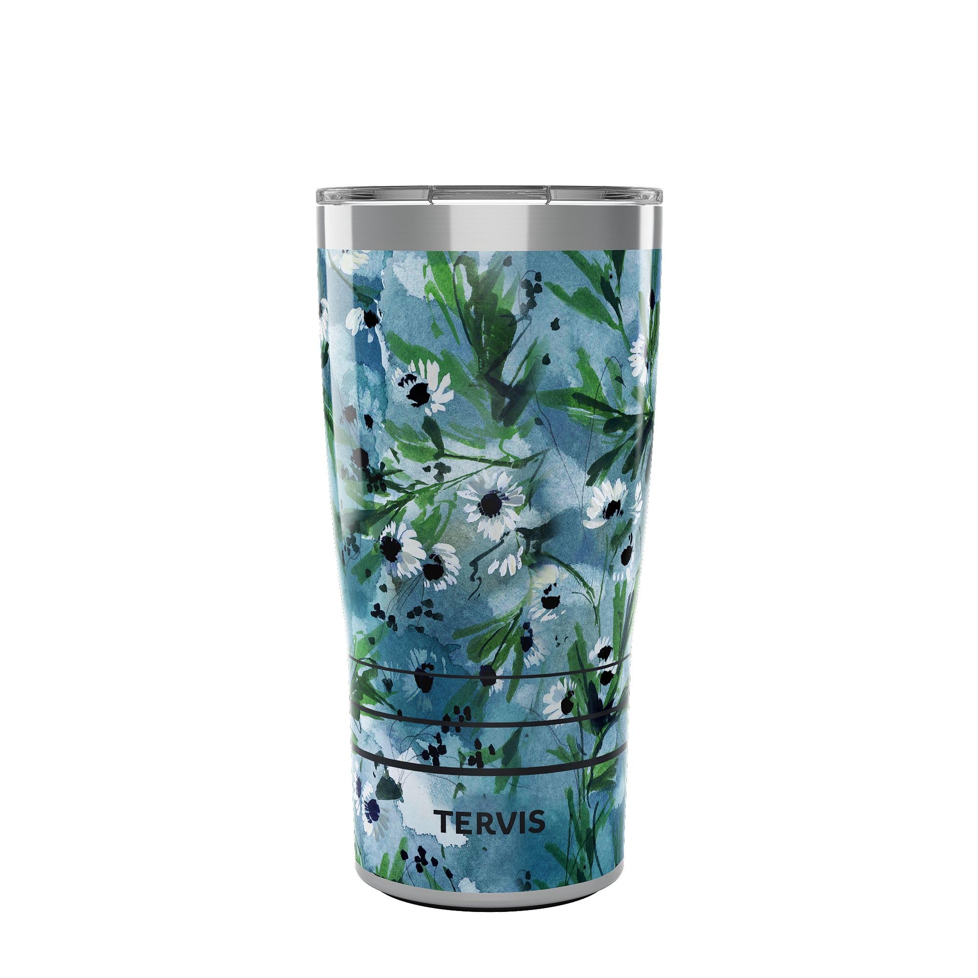 Amazon.com | Tervis Traveler Kelly Ventura Teal Botanical Triple Walled ...
