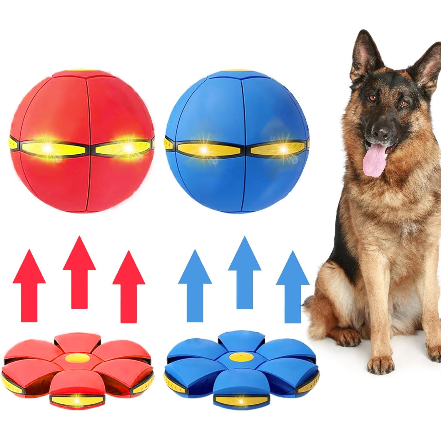 Pelota de juguete interactiva para perros, Pelota voladora interactiva ...