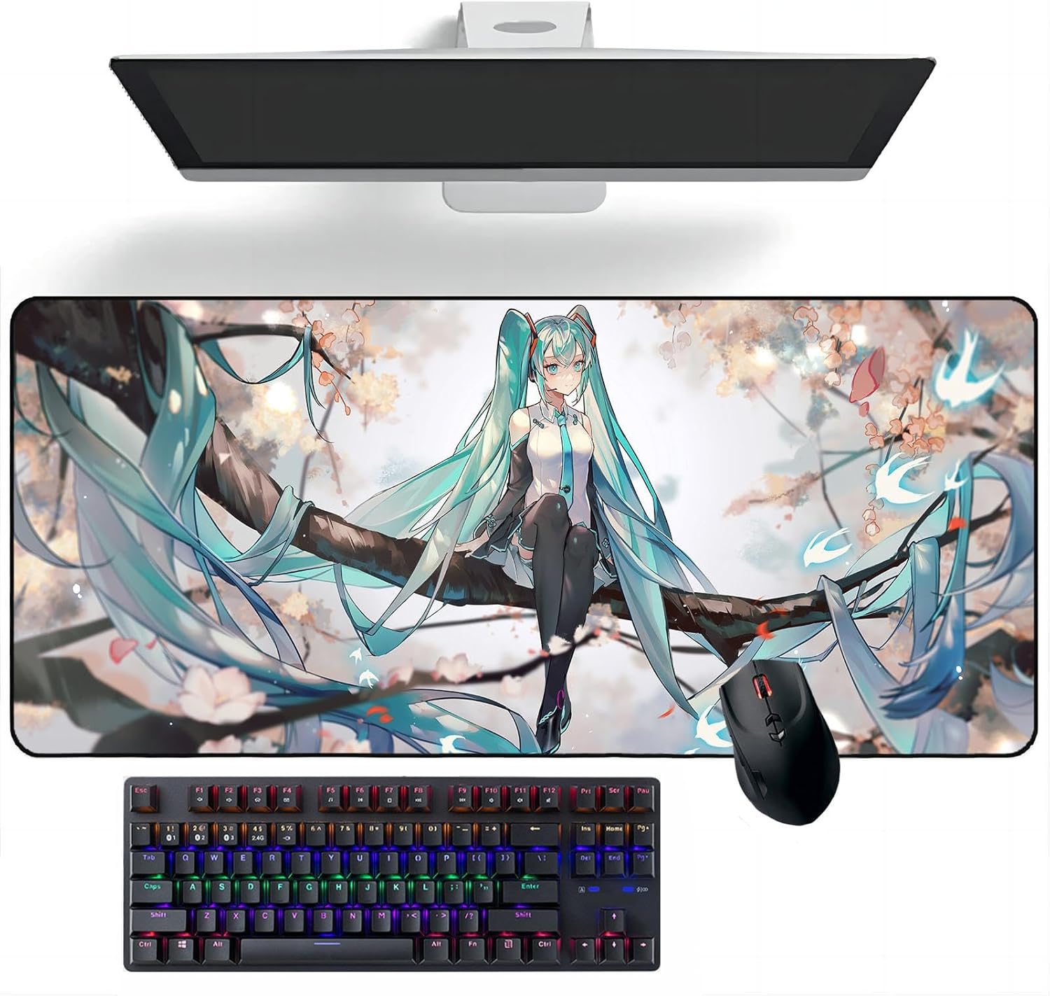 TTAHL Anime mouse pad Hatsune Miku Anime Mouse Pads Deskmat Keyboard ...