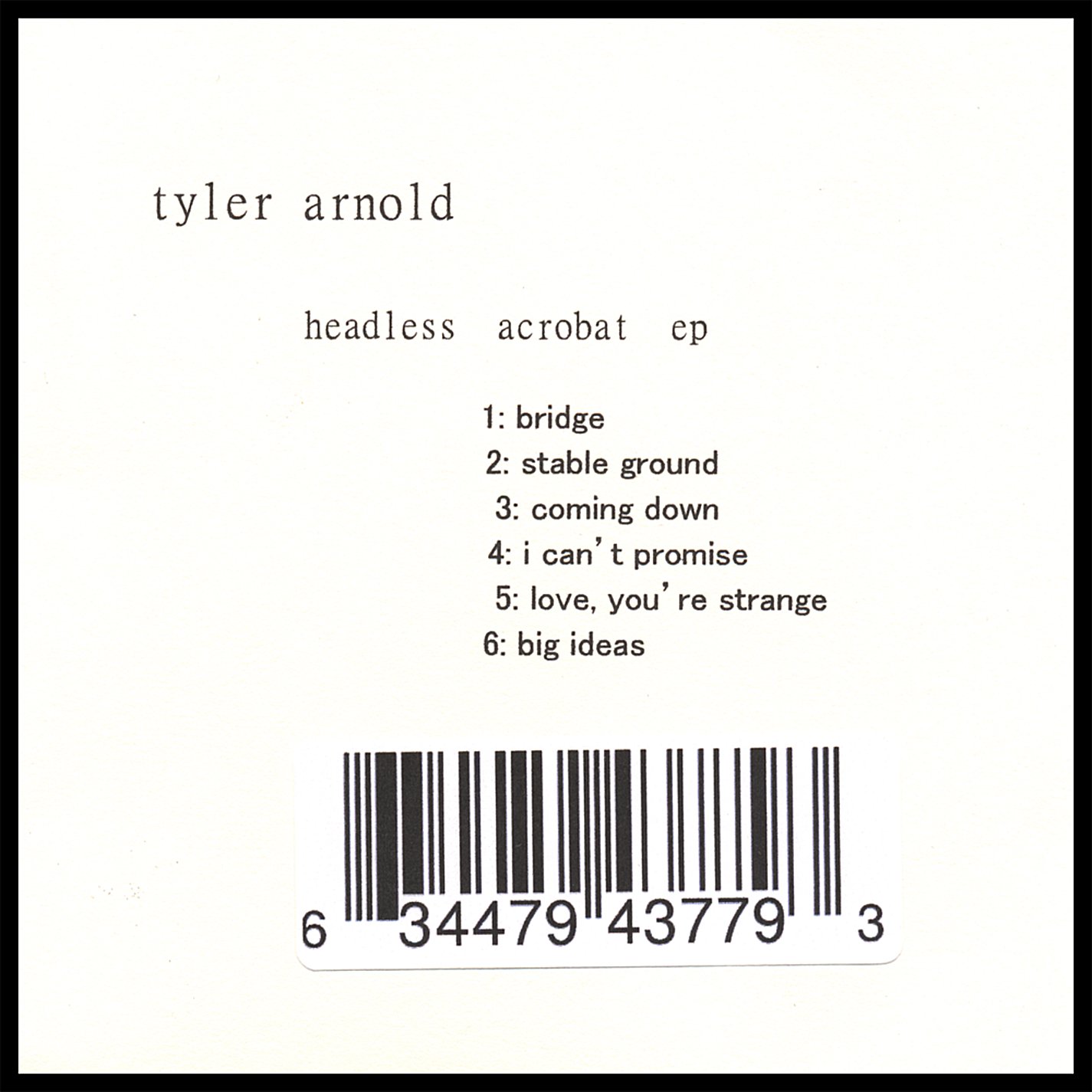 Tyler Arnold - Headless Acrobat EP - Amazon.com Music