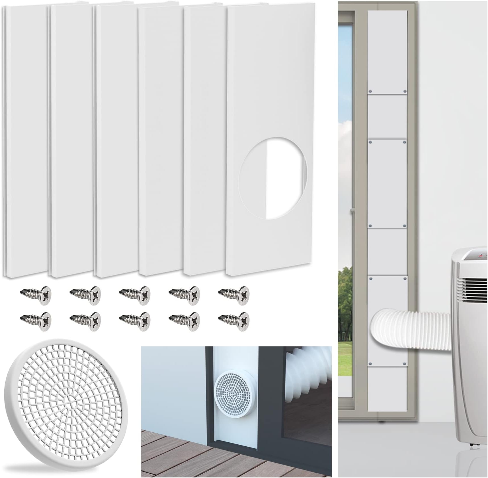 Amazon.com: LBG Products Portable Air Conditioner Sliding Door Kit ...