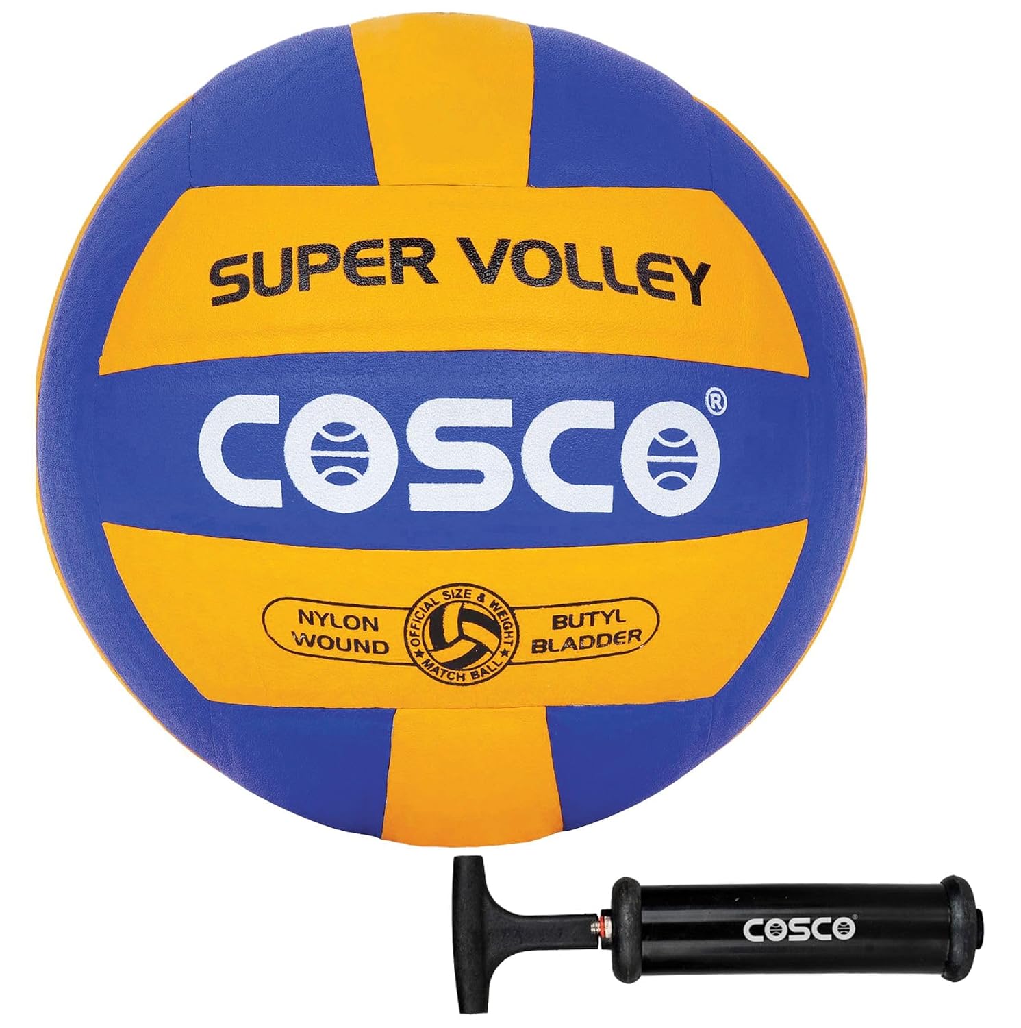 Buy Cosco Super Volley Volleyball with Hand Pump, Blue Online at Low ...
