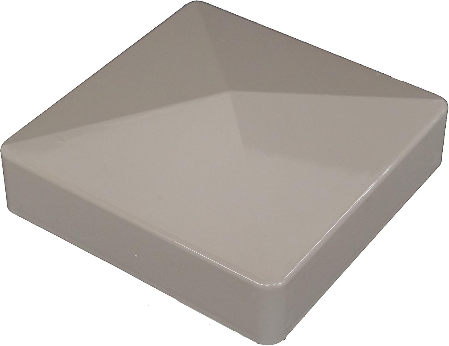 Vinyl/PVC True 4" x 4" External Pyramid Post Cap (Not for Wood Posts ...