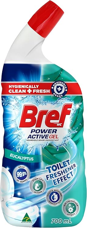 Bref Power Active Gel Eucalyptus Toilet Cleaner 700mL : Amazon.com.au ...