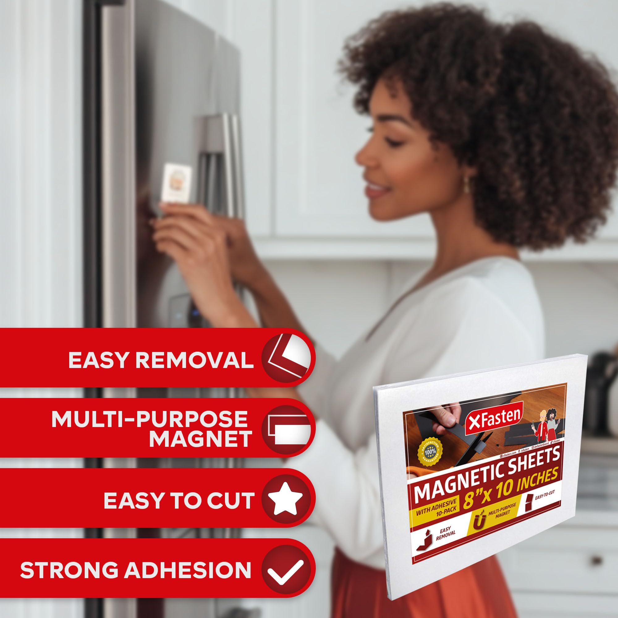 Snapklik.com : XFasten Magnetic Sheets 8x10 Inch 20mil (Set Of 10 ...