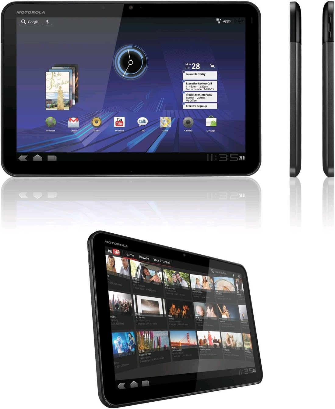 Motorola Xoom 10.1 inch Android Tablet (1GB RAM, 32GB Memory, Wi-Fi ...
