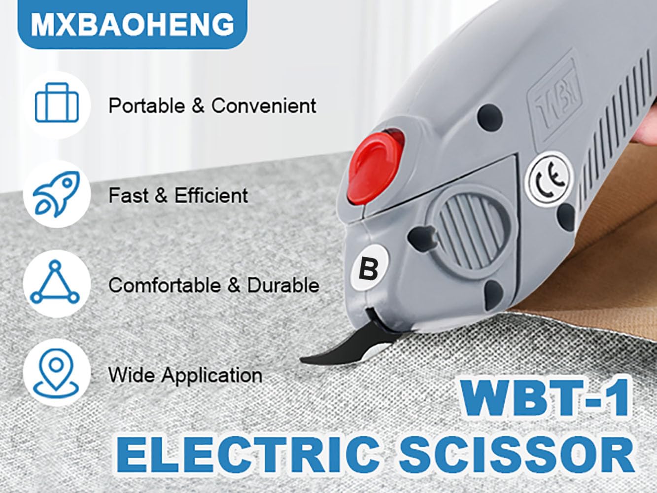 Snapklik.com : MXBAOHENG Blunt Blade Cutting Head For Wbt-1 Fabric ...