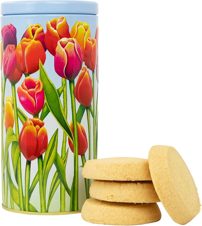 Floral Biscuit Tin Gift - Scottish Shortbread Tin, Biscuit Selection ...