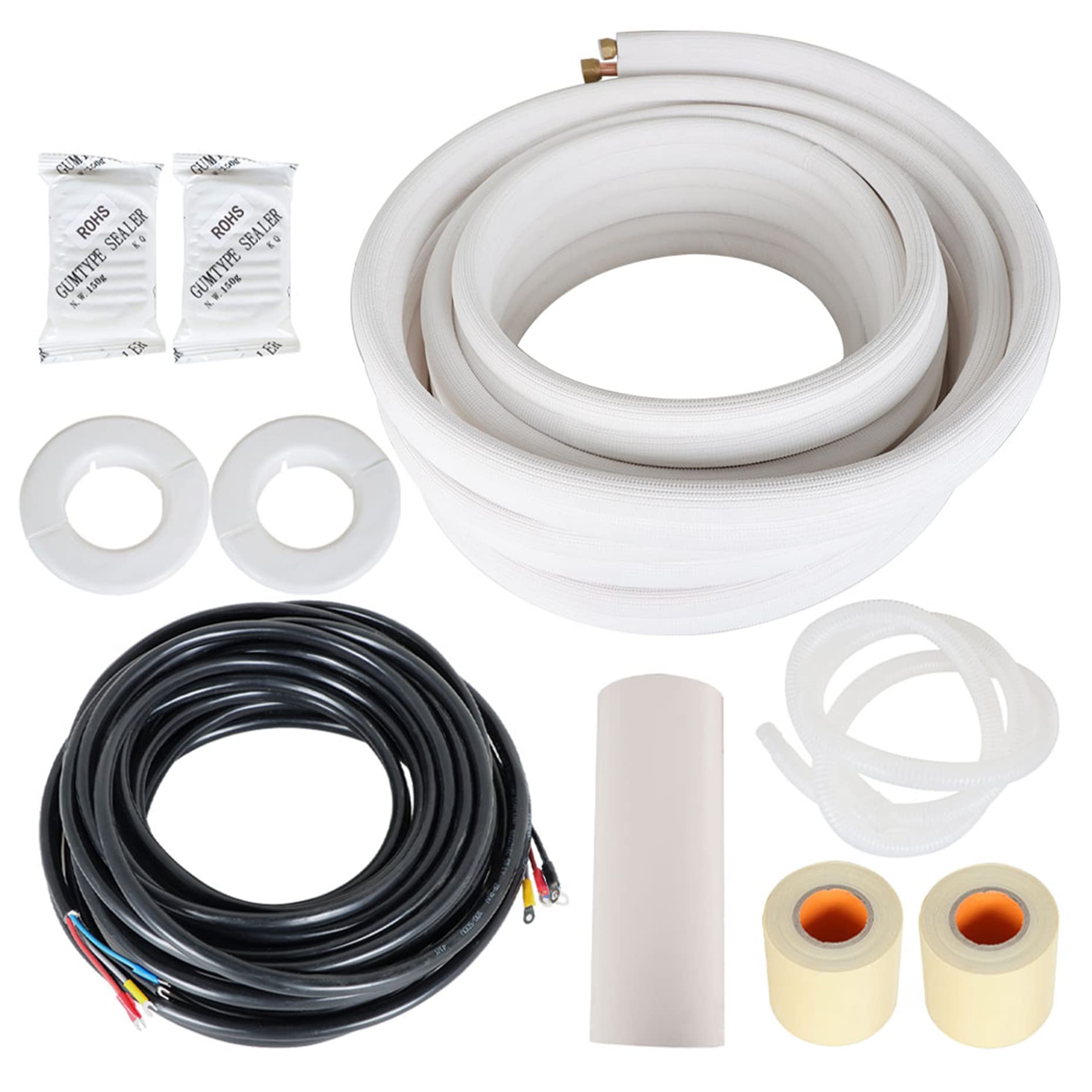 Amazon.com: kimllier 50FT 3/8" & 5/8" Air Conditioning Copper Tubing ...