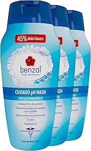 Benzal Wash Cuidado PH Wash, Jabon Intimo Femenino, Paquete de 3, 355ml ...