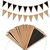 Amazon.com: TSMD Solid White Pennant Banners Flags String DIY Blank ...