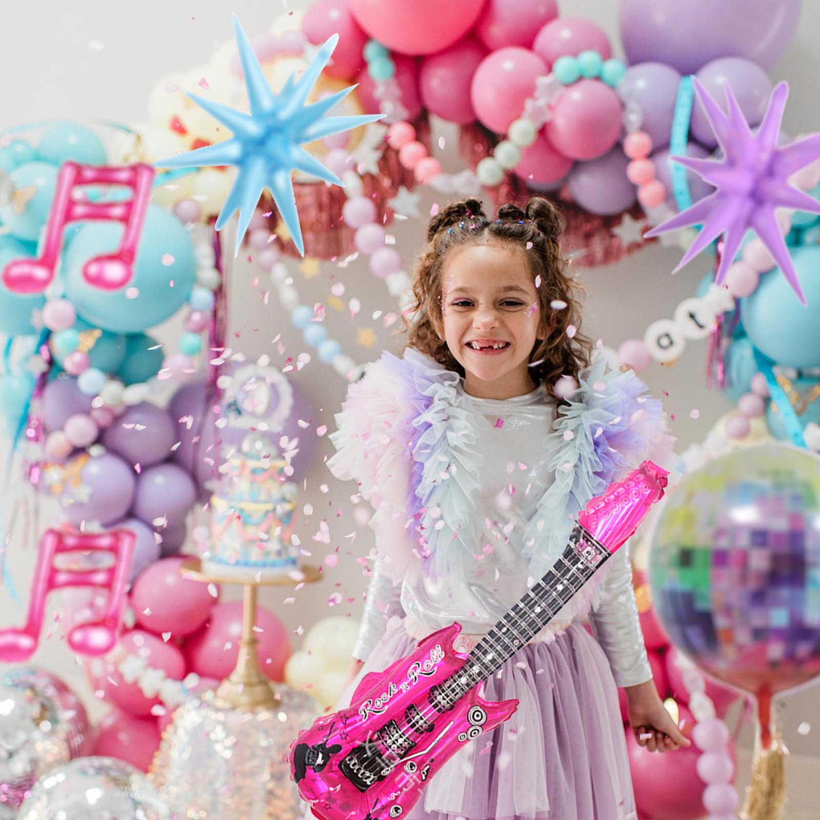 Snapklik.com : Scmdoti Pink And Purple Balloon Arch Garland Kit ...