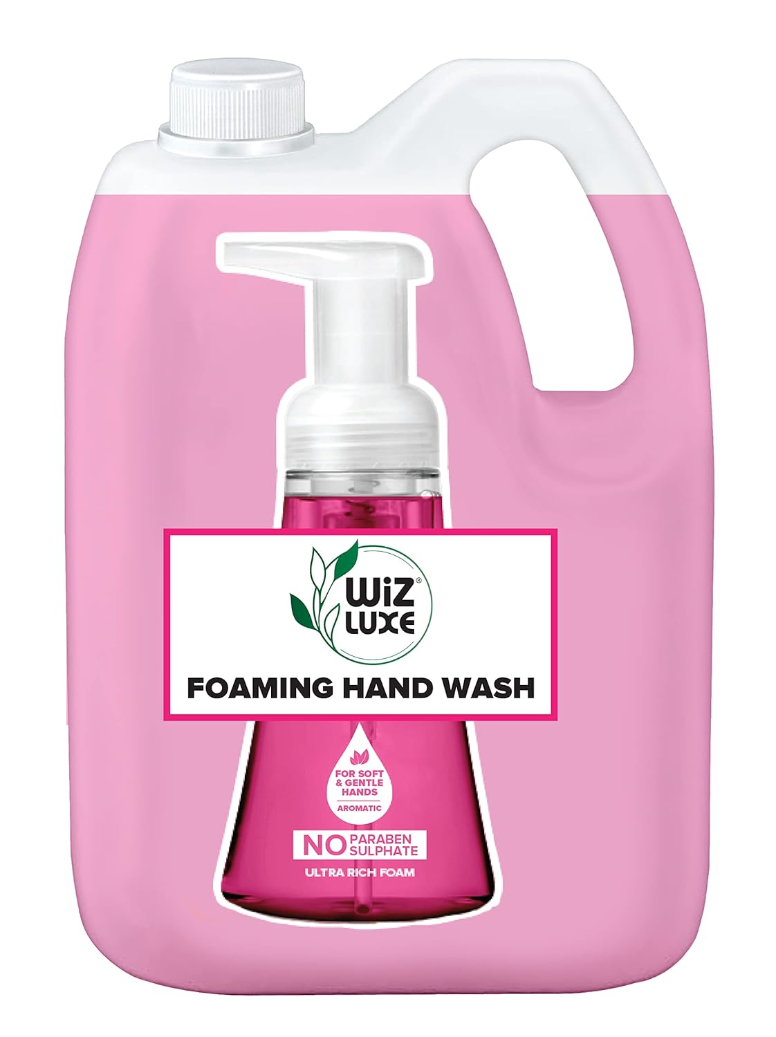 WiZ Luxe Swiss Fantasia Foaming Hand Wash - 5 Ltr Refill Can, Paraben ...