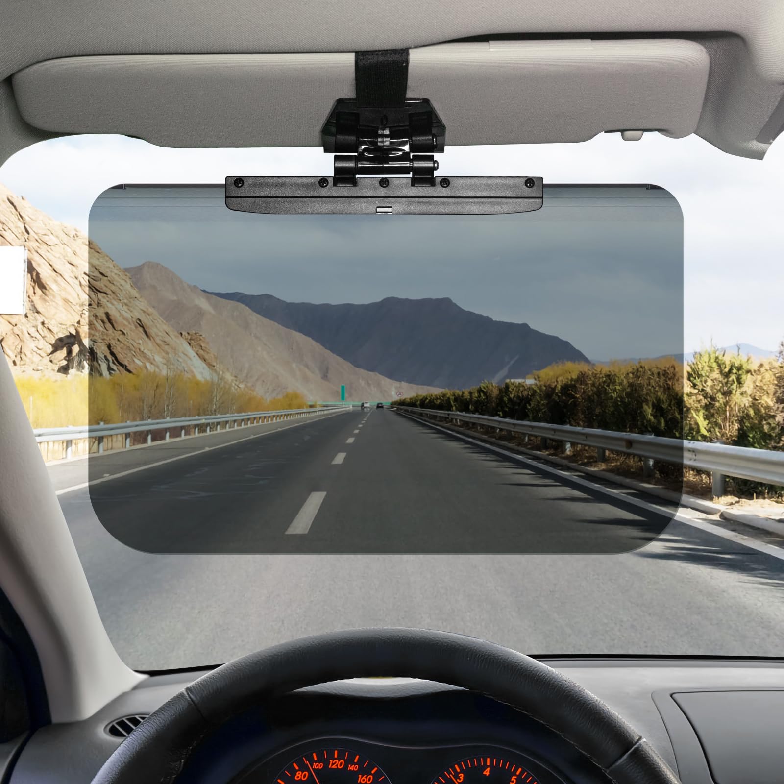 Amazon.com: Generic Sun Visor for Car Adjustable UV400 Sun Visor Extender for Car Slideable Car ...