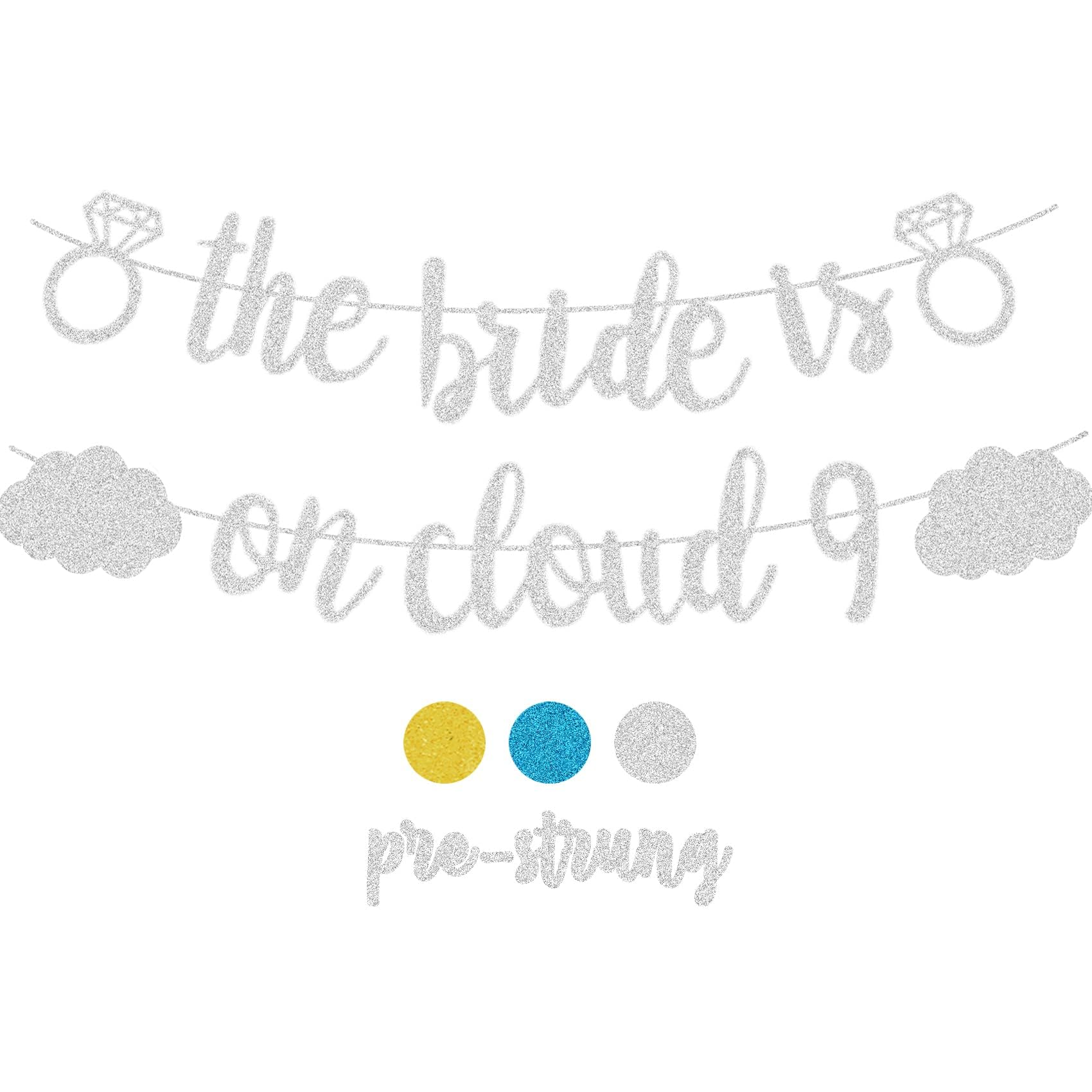 Amazon.com: Bachelorette Party Decorations, The Bride is On Cloud 9 ...