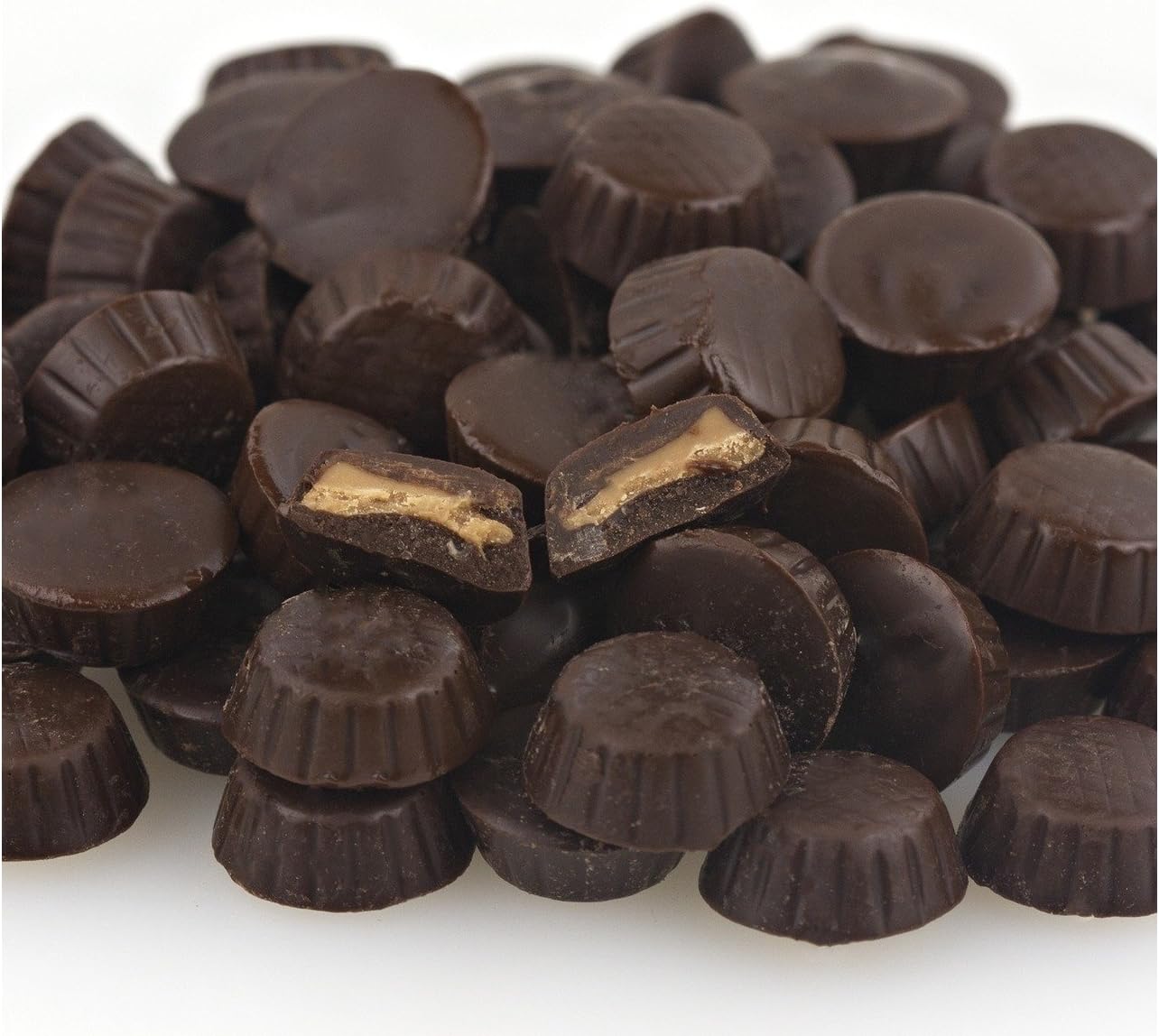Amazon.com : 365 by Whole Foods Market, Mini Dark Chocolate Peanut ...