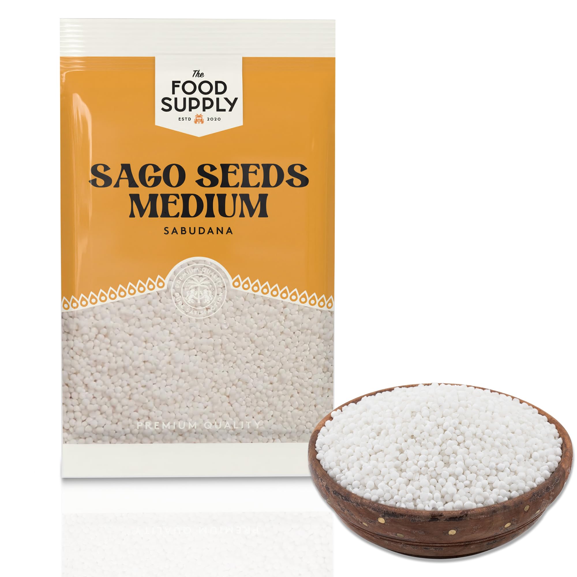Sago Seeds Medium Tapioca Sabudana sagu- Ideal for Cooking, Baking, and ...
