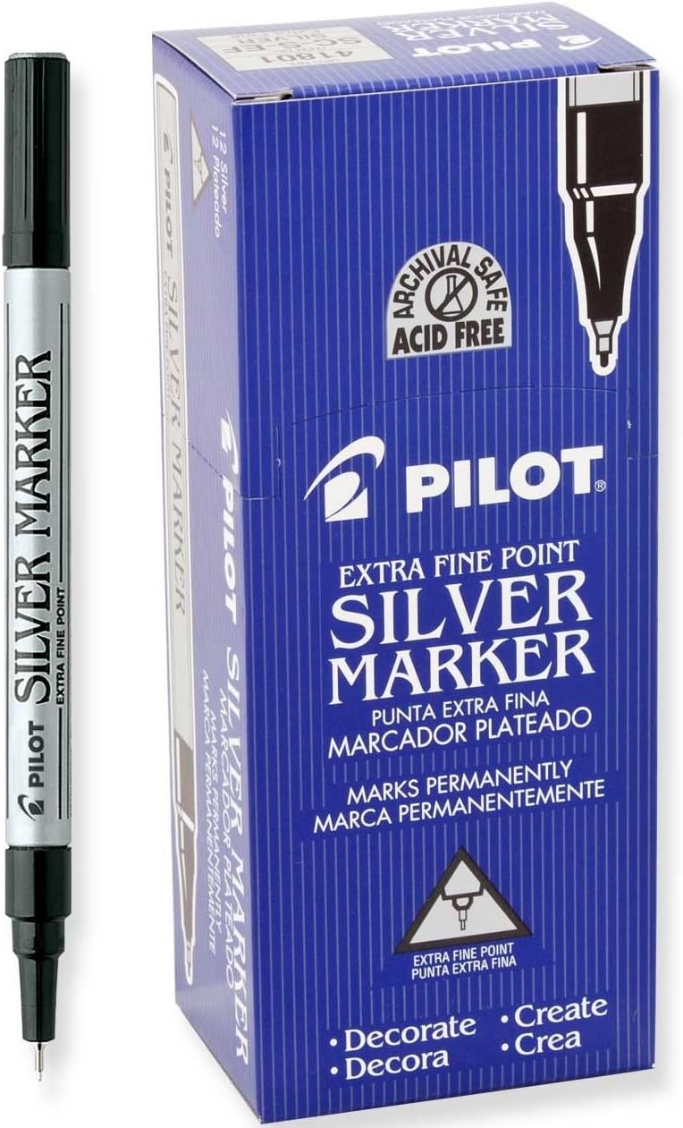 Pilot Silver Marker Extra Fine Point, 12 count : Amazon.ca: Office Products