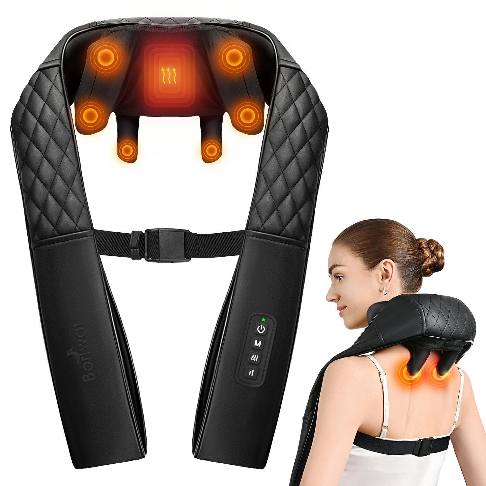 Amazon.com: Neck Massager with Heat, Deep Tissue 5D Back Neck Massagers ...