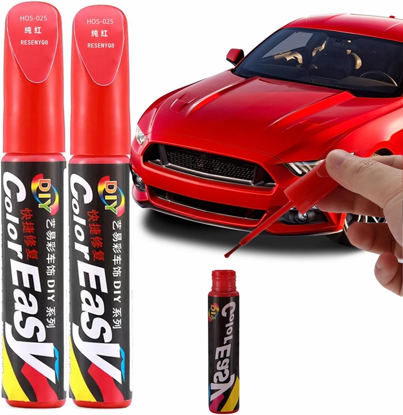 SEGMINISMART Lackstift Auto, 2 Stück (Rot) : Amazon.de: Auto & Motorrad