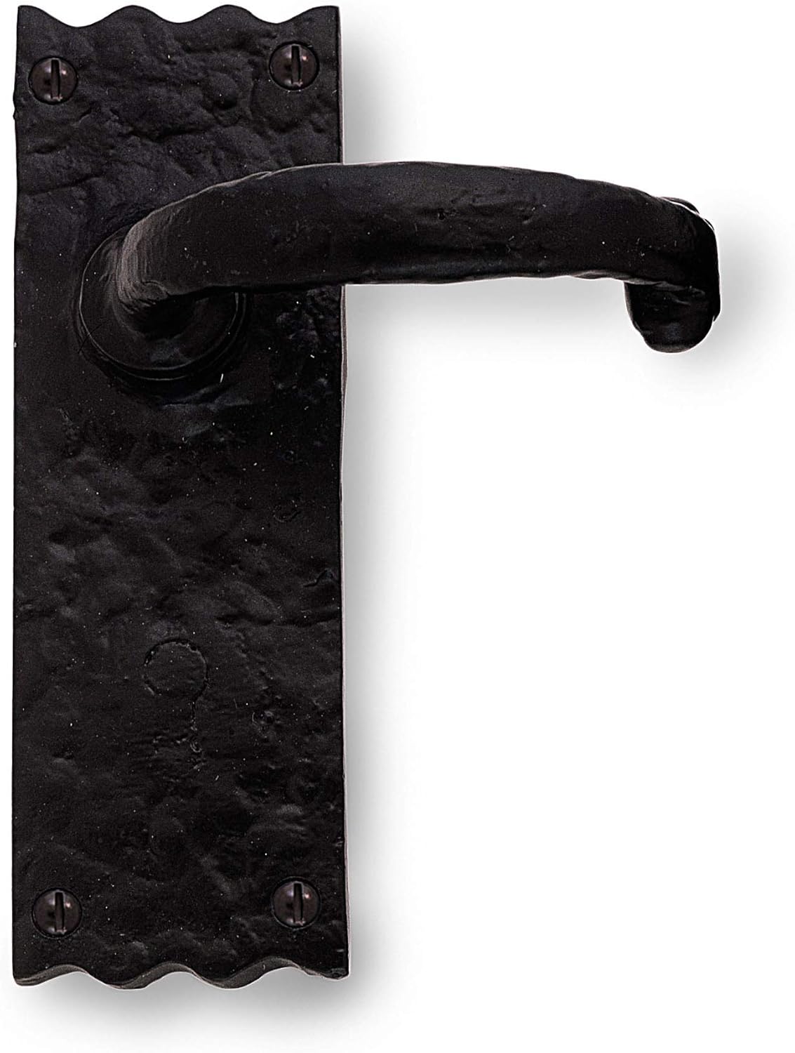 Traditional Cast Iron Lever Latch Long Plate 150mm X 50mm Black Antique ...