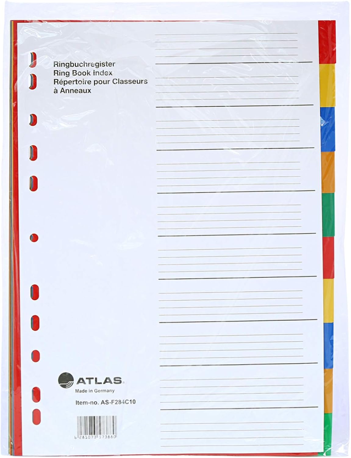 Atlas Ring Book Index - Months Jan - Dec, MultiColor - RBI006 : Buy ...