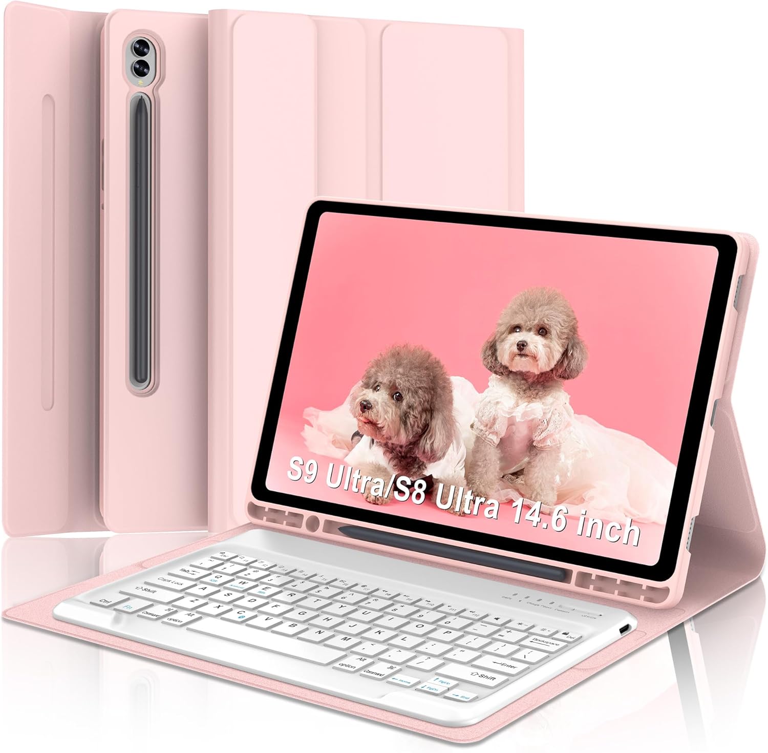 Amazon.com: Galaxy Tab S9 Ultra Keyboard Case 14.6”, Magnetic ...