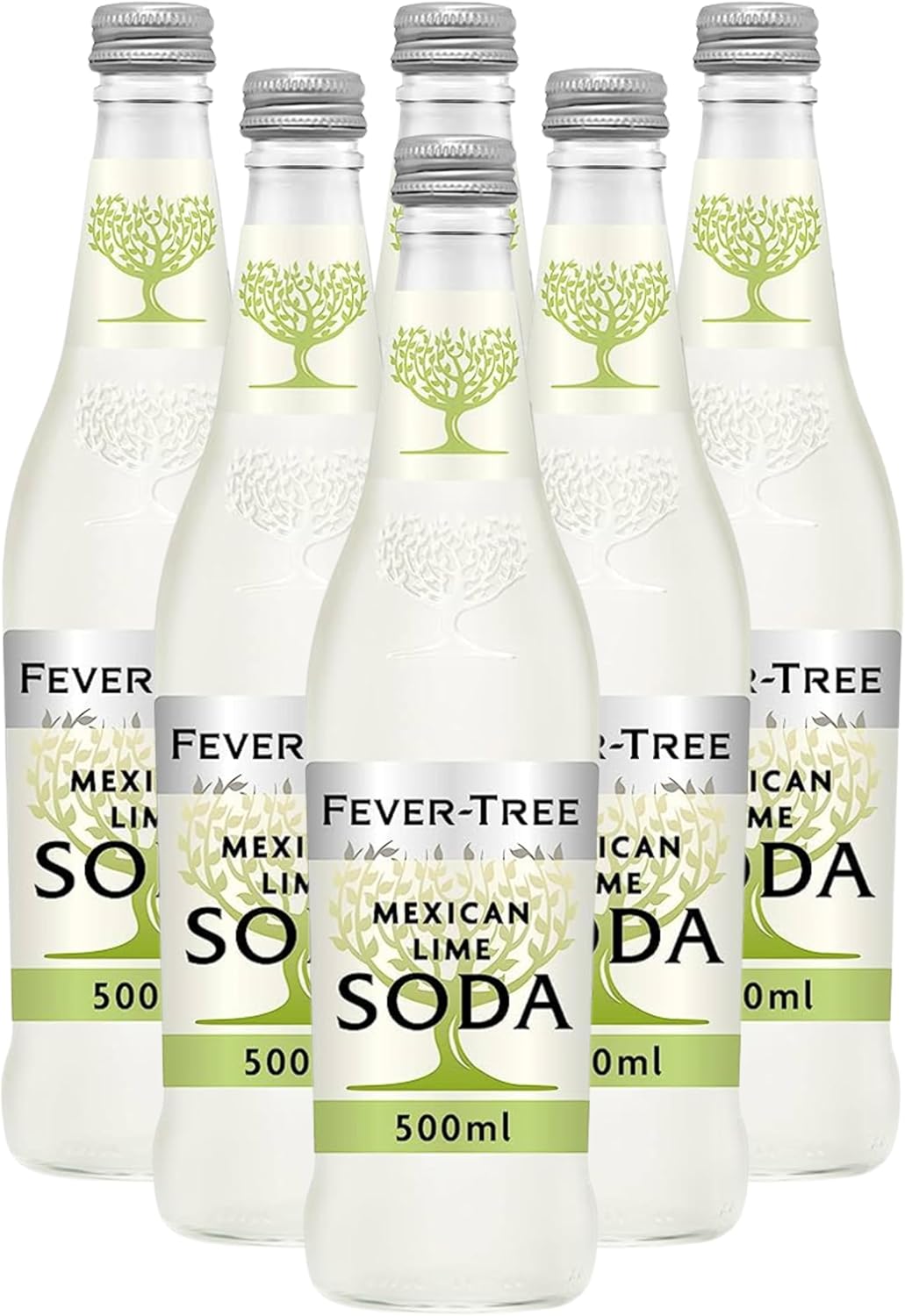 Fever-Tree Mexican Lime Soda 500ml (Pack of 6) - Refreshing Sparkling ...
