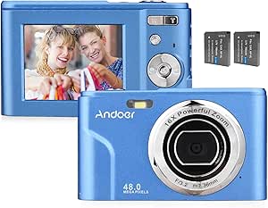 OUNA digital camera,Portable Digital Camera 48MP 1080P 2.4-inch IPS ...