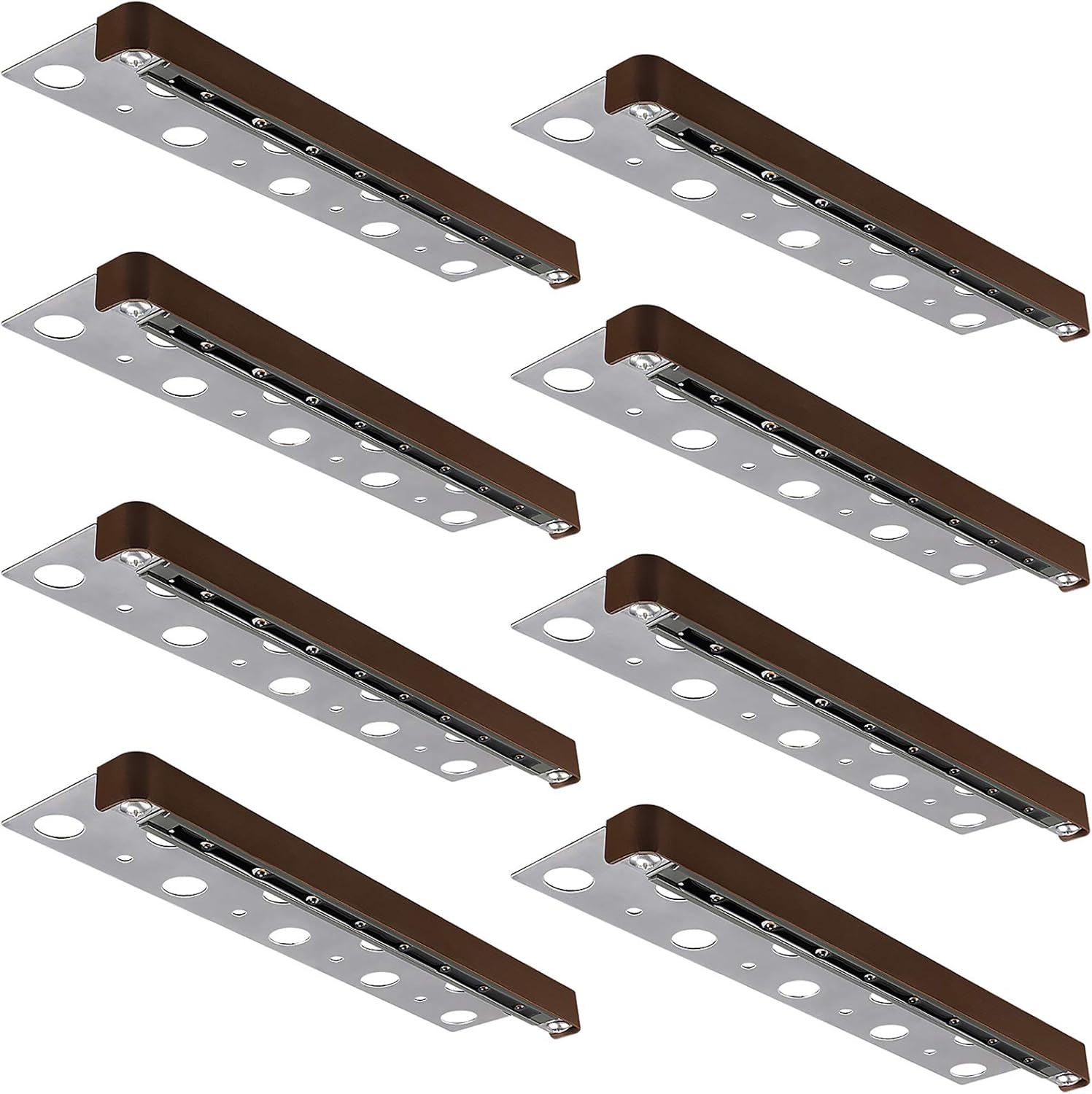 LEONLITE 8-Pack 12 Inch LED Retaining Wall Lights, Hardscape Lighting ...