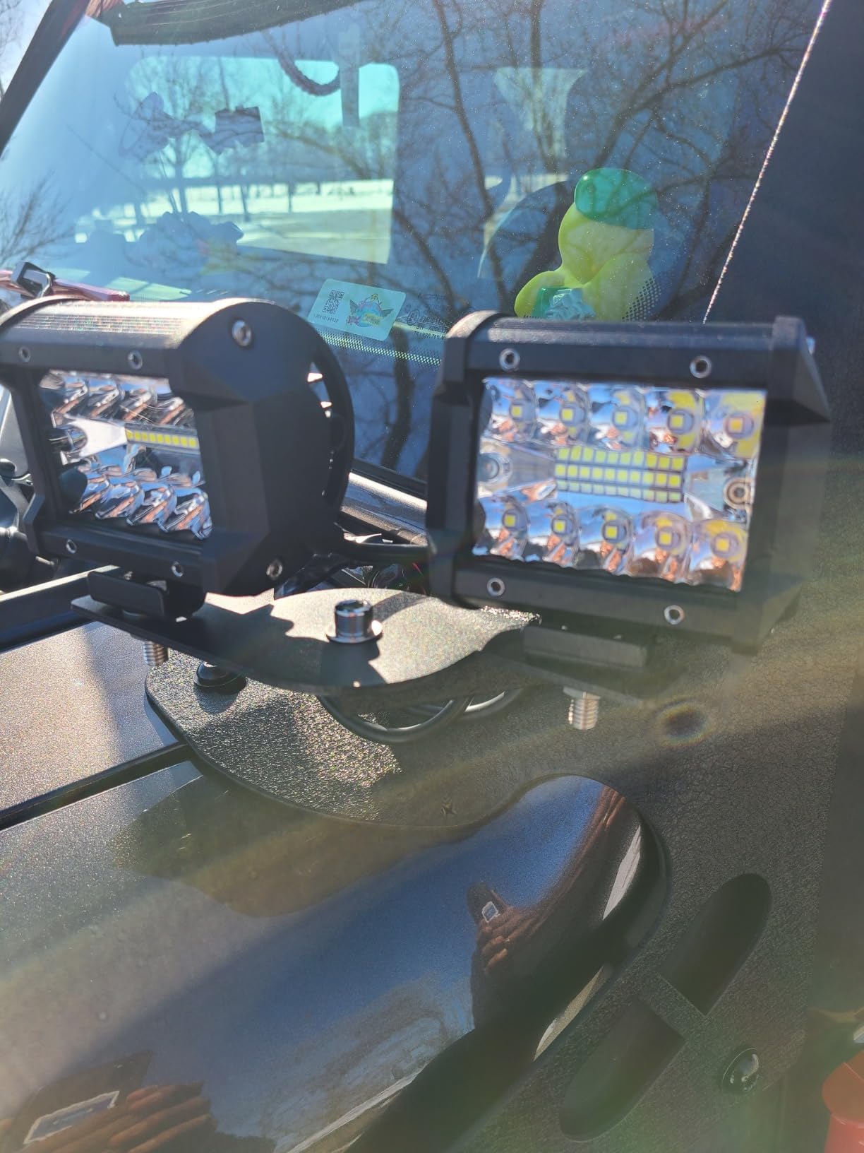 Amazon.com: iJDMTOY Add-On Dual Pod Light Mounting Brackets for Truck ...