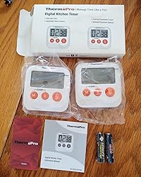 Amazon.com: ThermoPro TM03 Digital Timer for Kids & Teachers, Kitchen Timers for Cooking with 2 ...