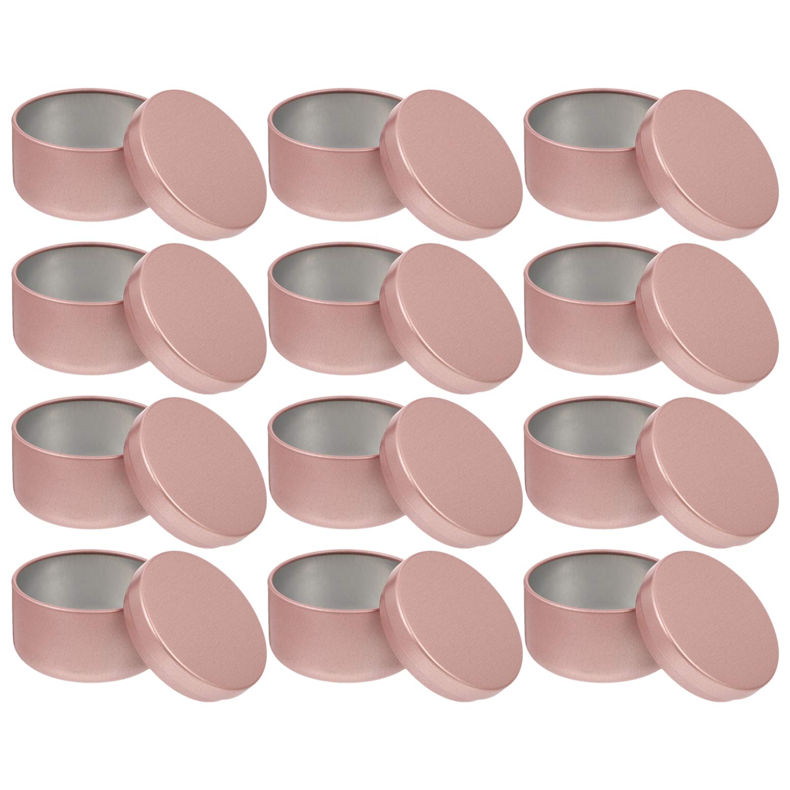 iplusmile 12Pcs Small Container Tin, 50ml Candle Jars with Lid for ...