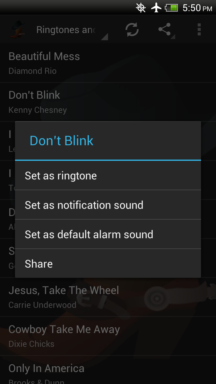 Top Country Music Ringtones II: app su Amazon Appstore