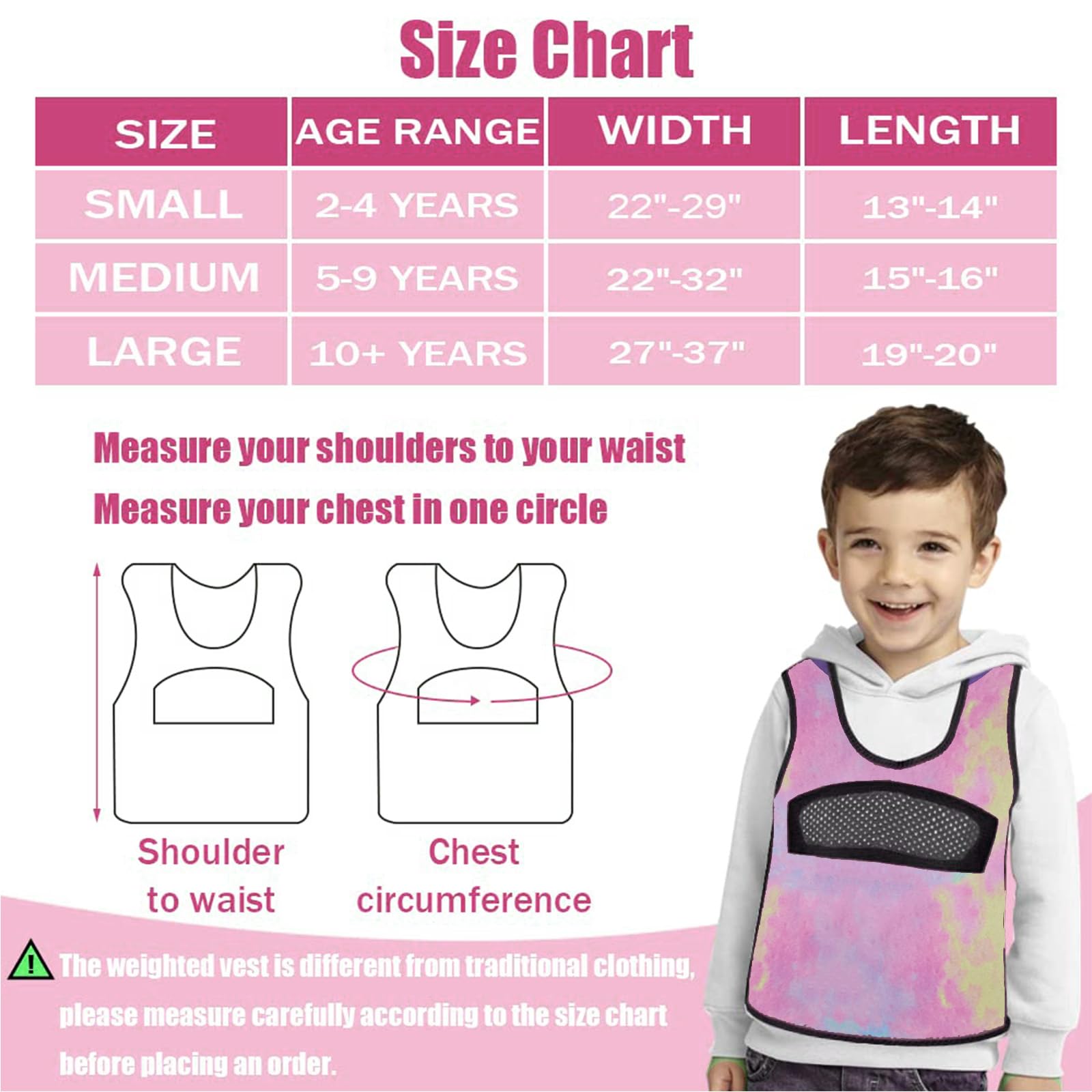 Snapklik.com : Compression Vest For Kids-Rainbow, Weighted Vest For ...