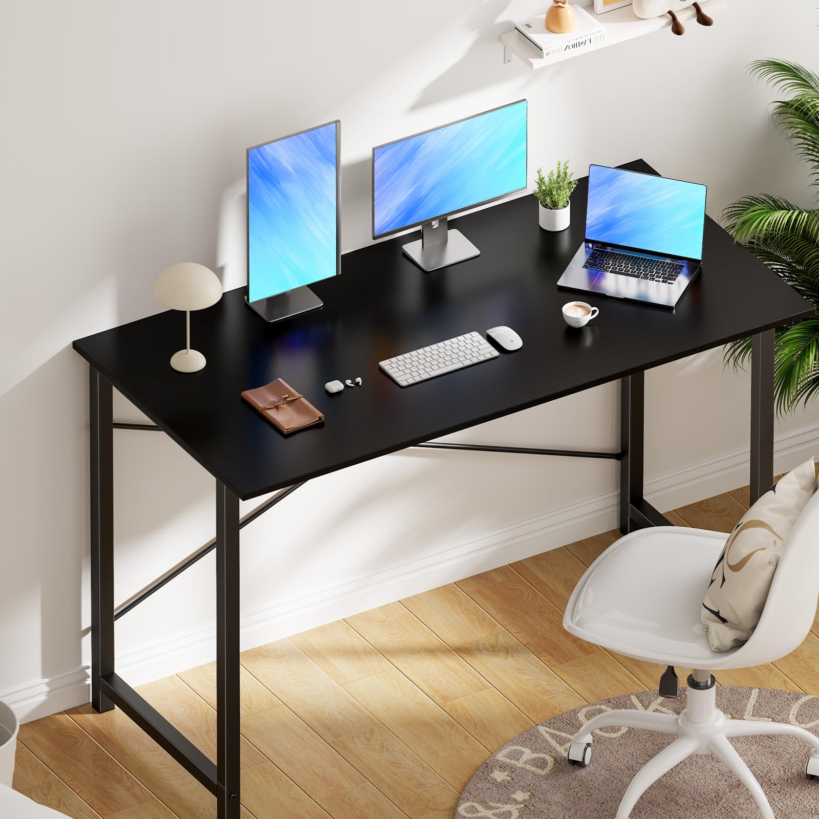 Snapklik.com : OLIXIS 47 Inch Home Office Desk, Small Computer Work Table